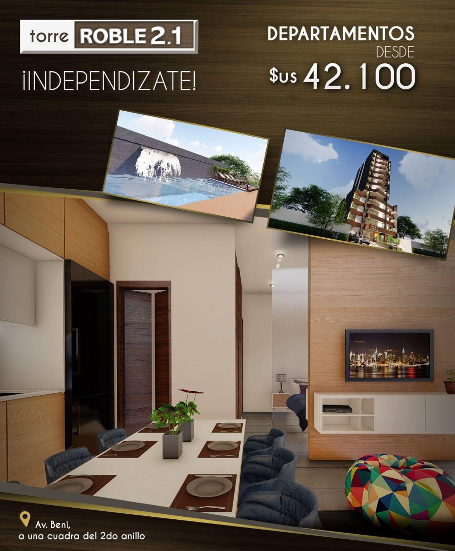 Av. Beni, 2do Anillo - Torre Roble - CONDOMINIO | UltraCasas.com $us ...